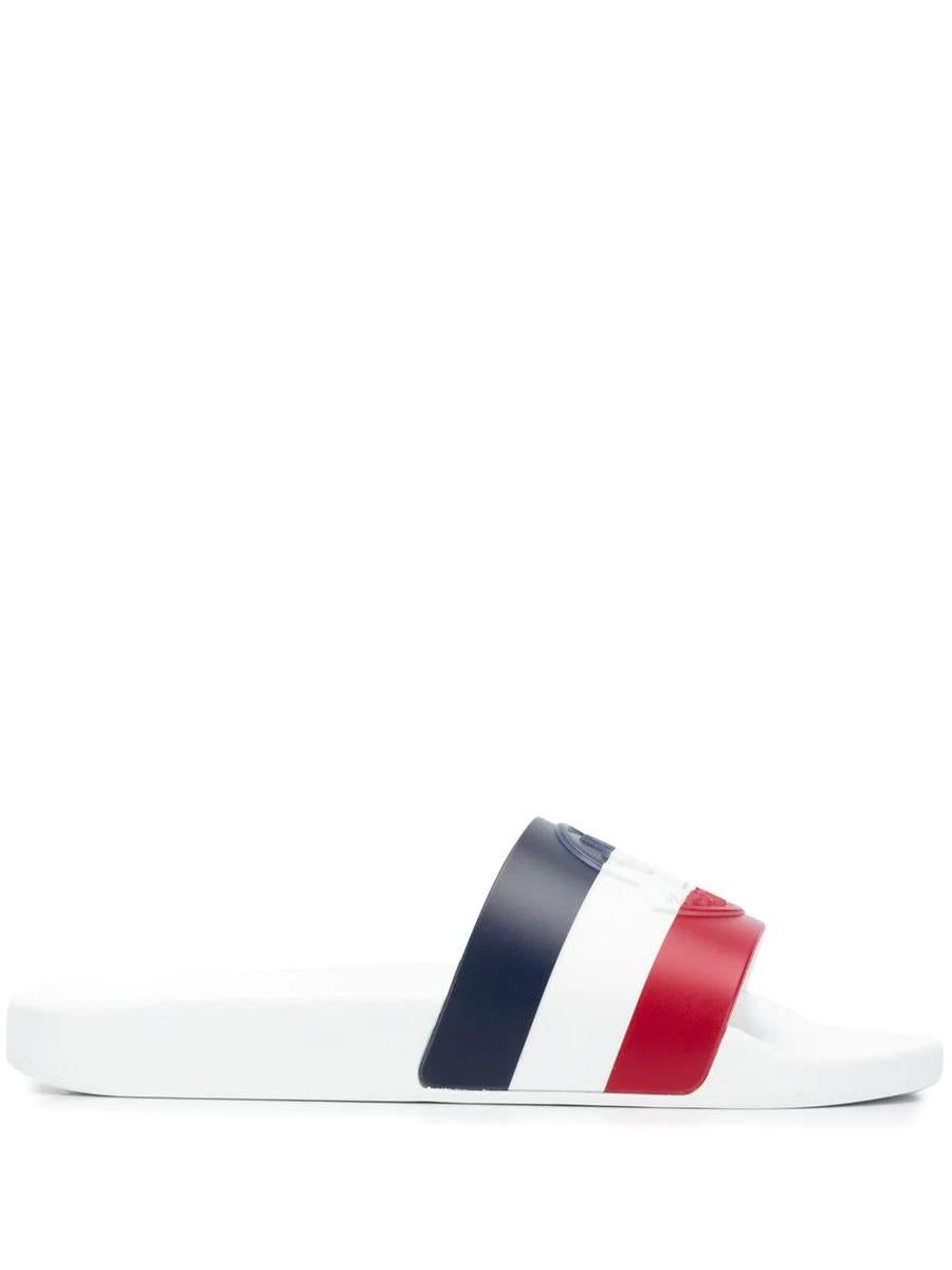 MONCLER striped sliders | Garmentory