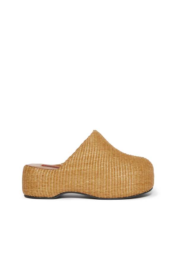 VEGAN FTW Bubble Clog - Natural Raffia | Garmentory