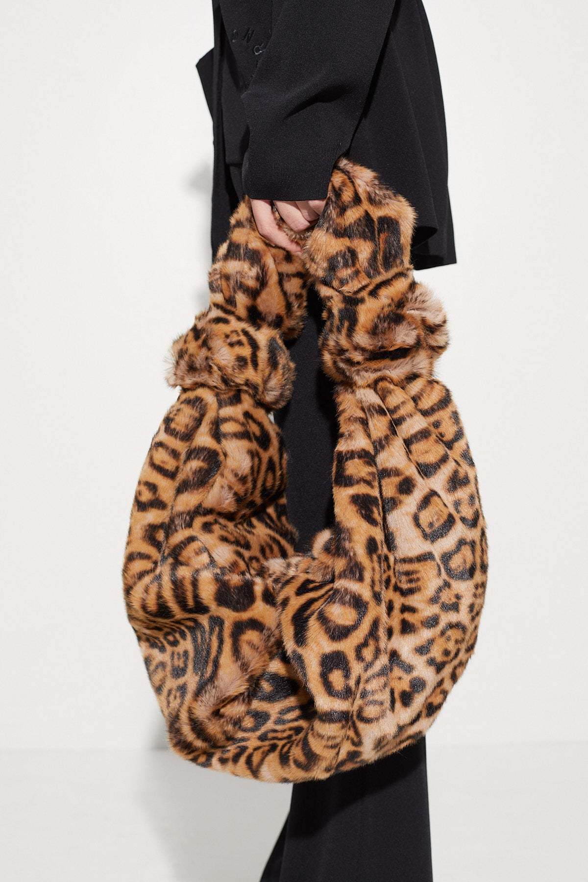 Simon Miller Furry Large Lopsy Bag - Cheetah Scramble | Garmentory