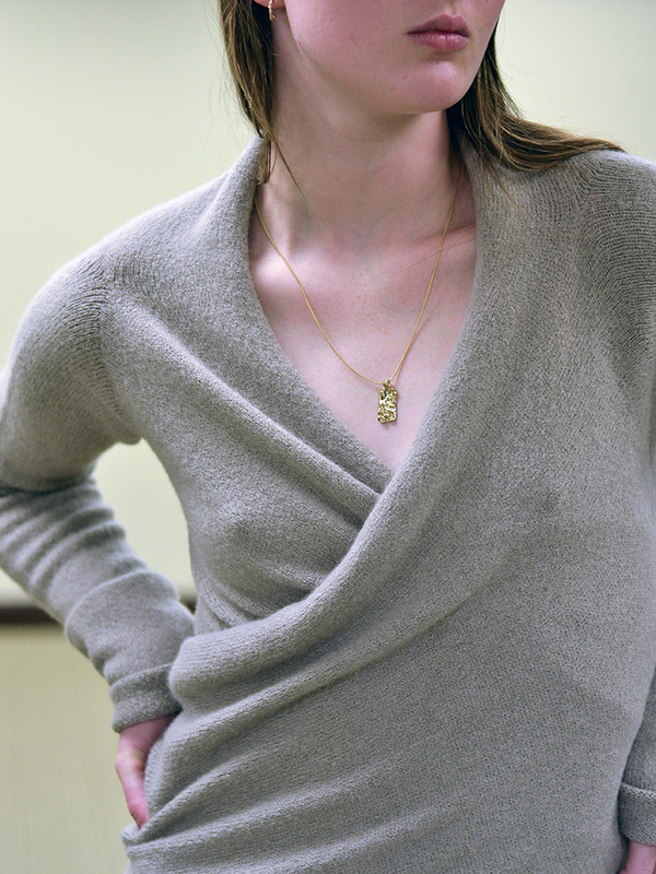 FARIS Roca Tag Necklace - Gold | Garmentory