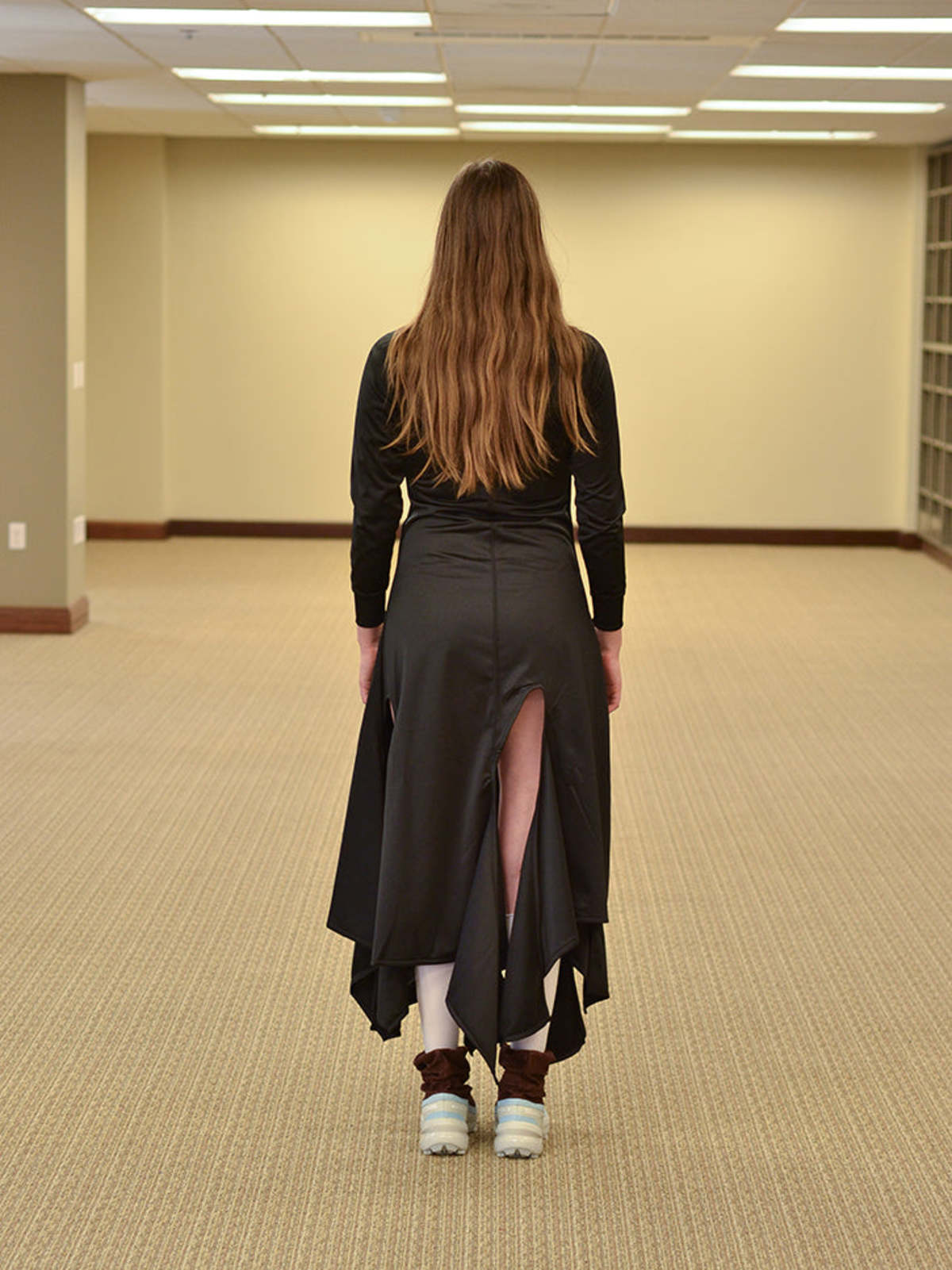 Y/project Multi Cut Out Track Dress - Black | Garmentory