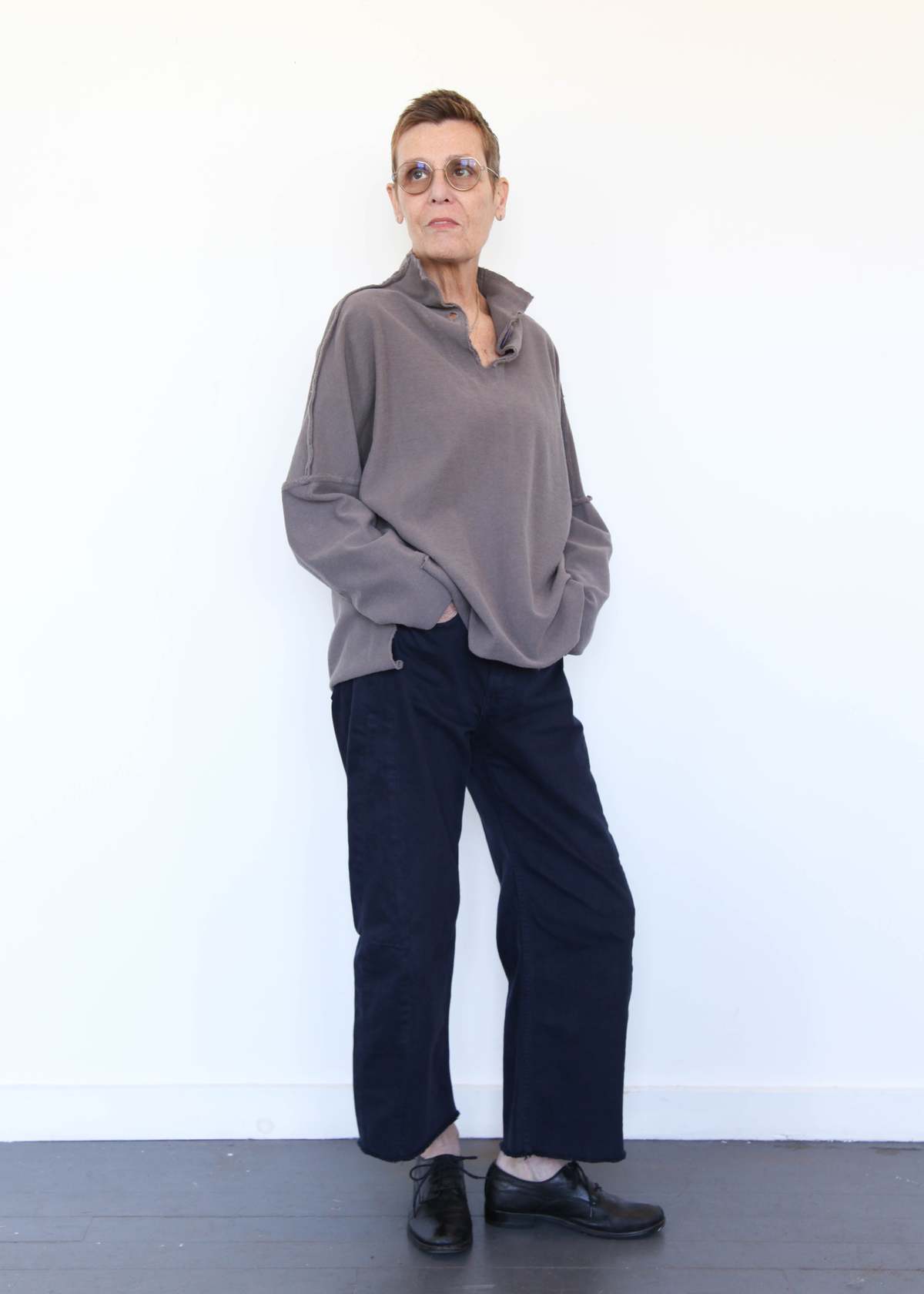 Eleven Stitch Funnel Plus 3 Tunic - Tree Lichen | Garmentory