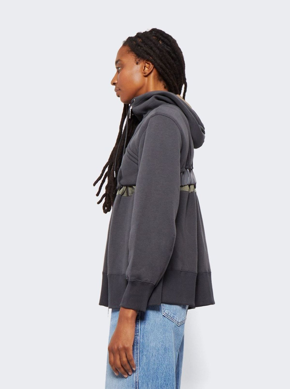 sacai Sponge Sweat Zip Up Blouson | Garmentory