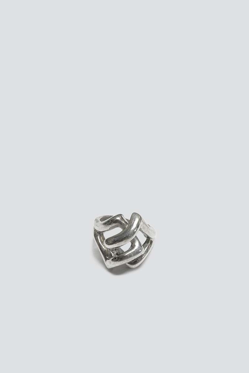 Vintage Interlock Square Ring - Sterling Silver | Garmentory