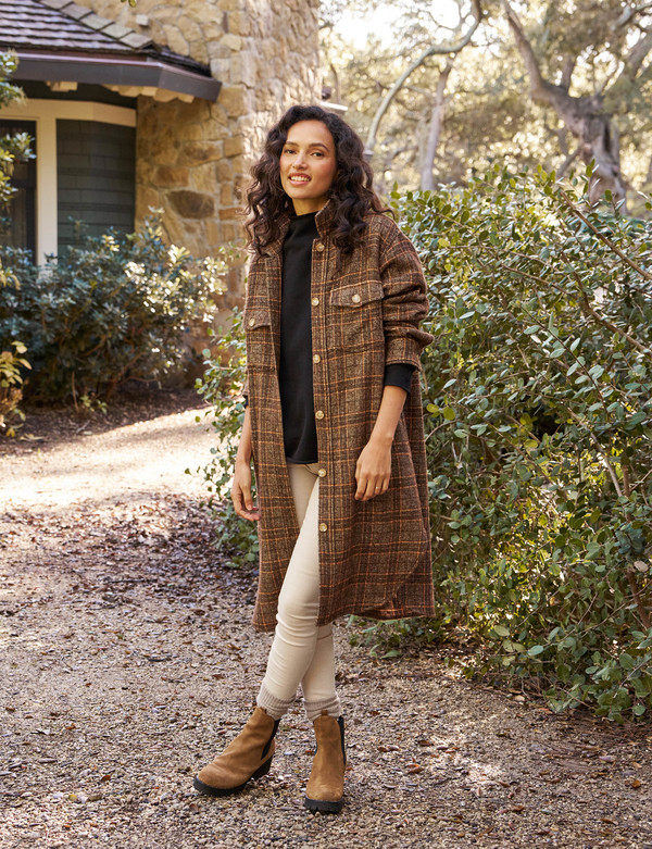 Frank & Eileen Gavin Shirt Jacket - Orange/Brown | Garmentory