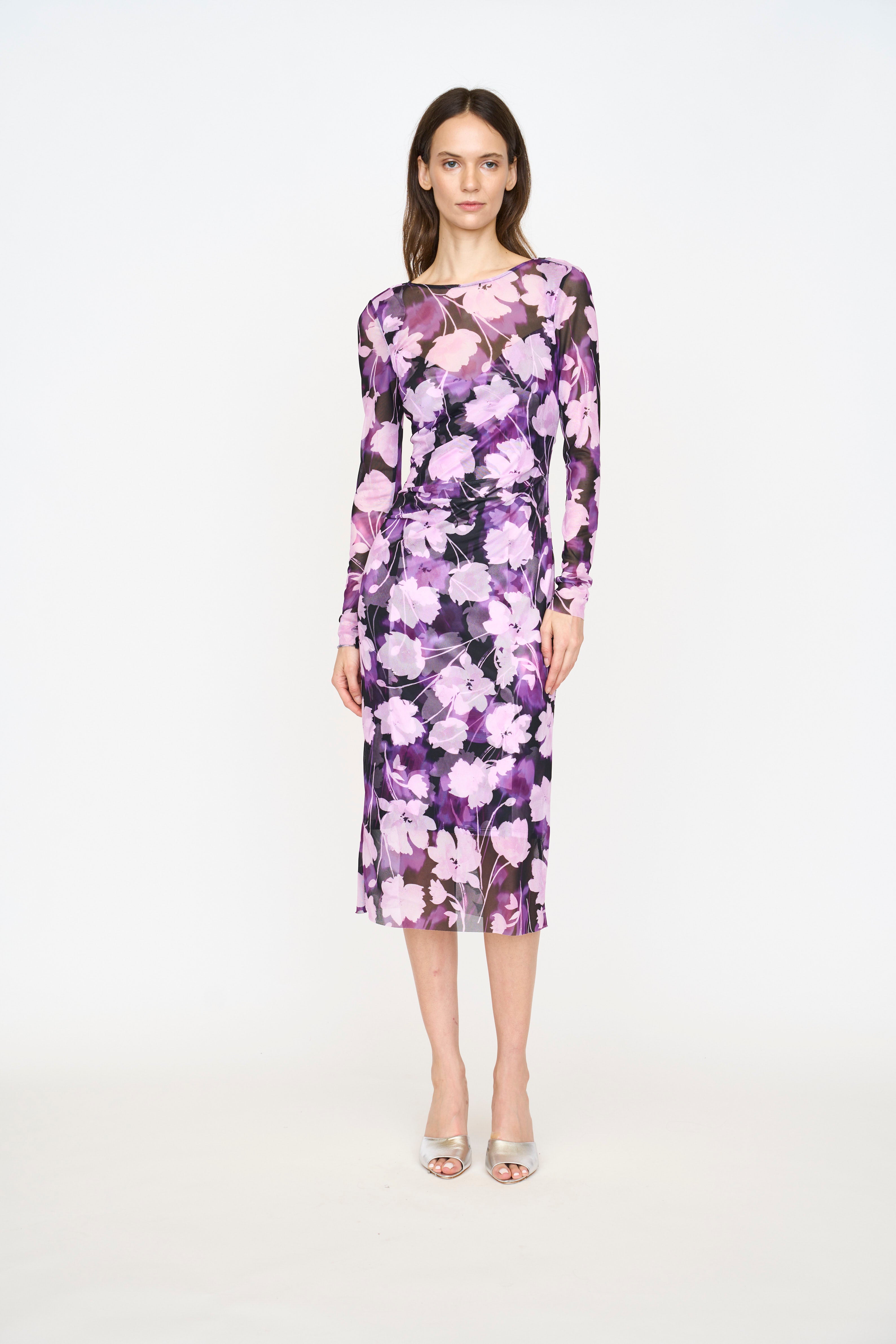 CHRISTY LYNN Aubrey Dress - Violet Shadow Flower | Garmentory