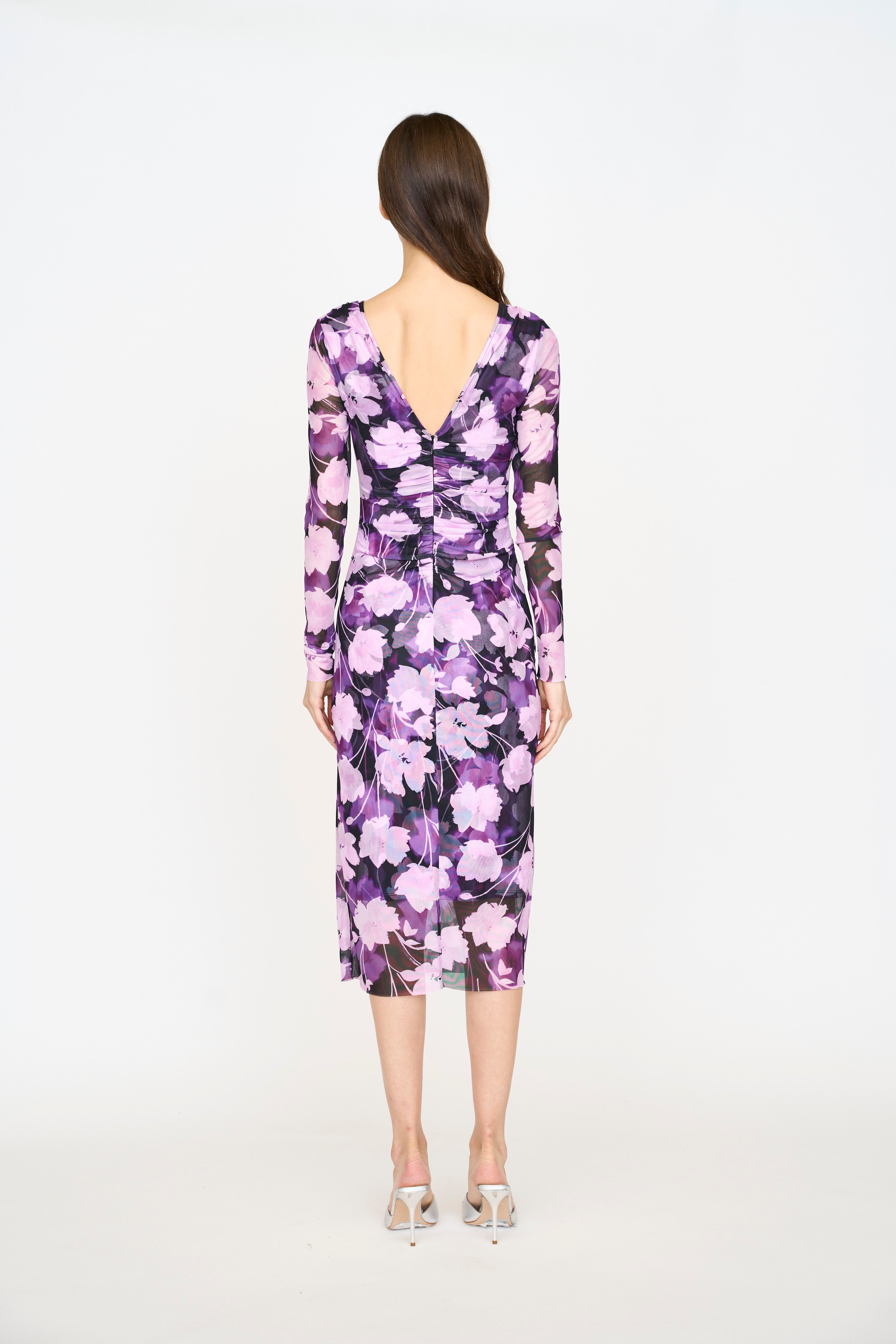 CHRISTY LYNN Aubrey Dress - Violet Shadow Flower | Garmentory