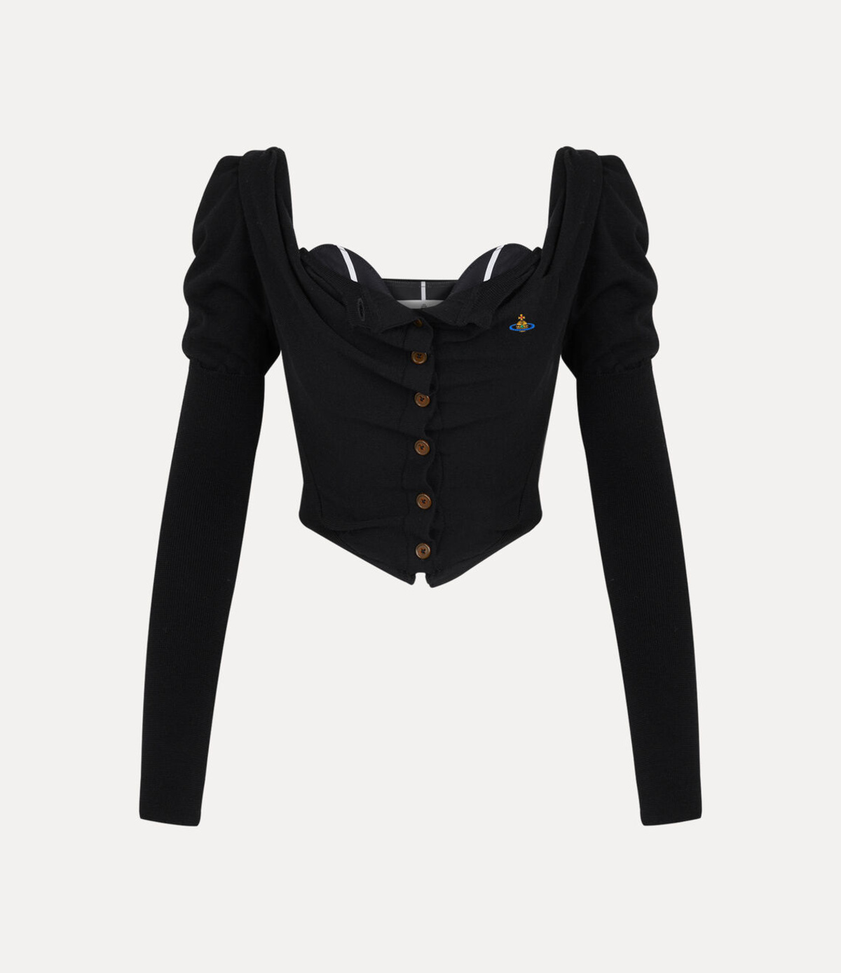 Vivienne Westwood The Bea Corset Cardigan - Black | Garmentory