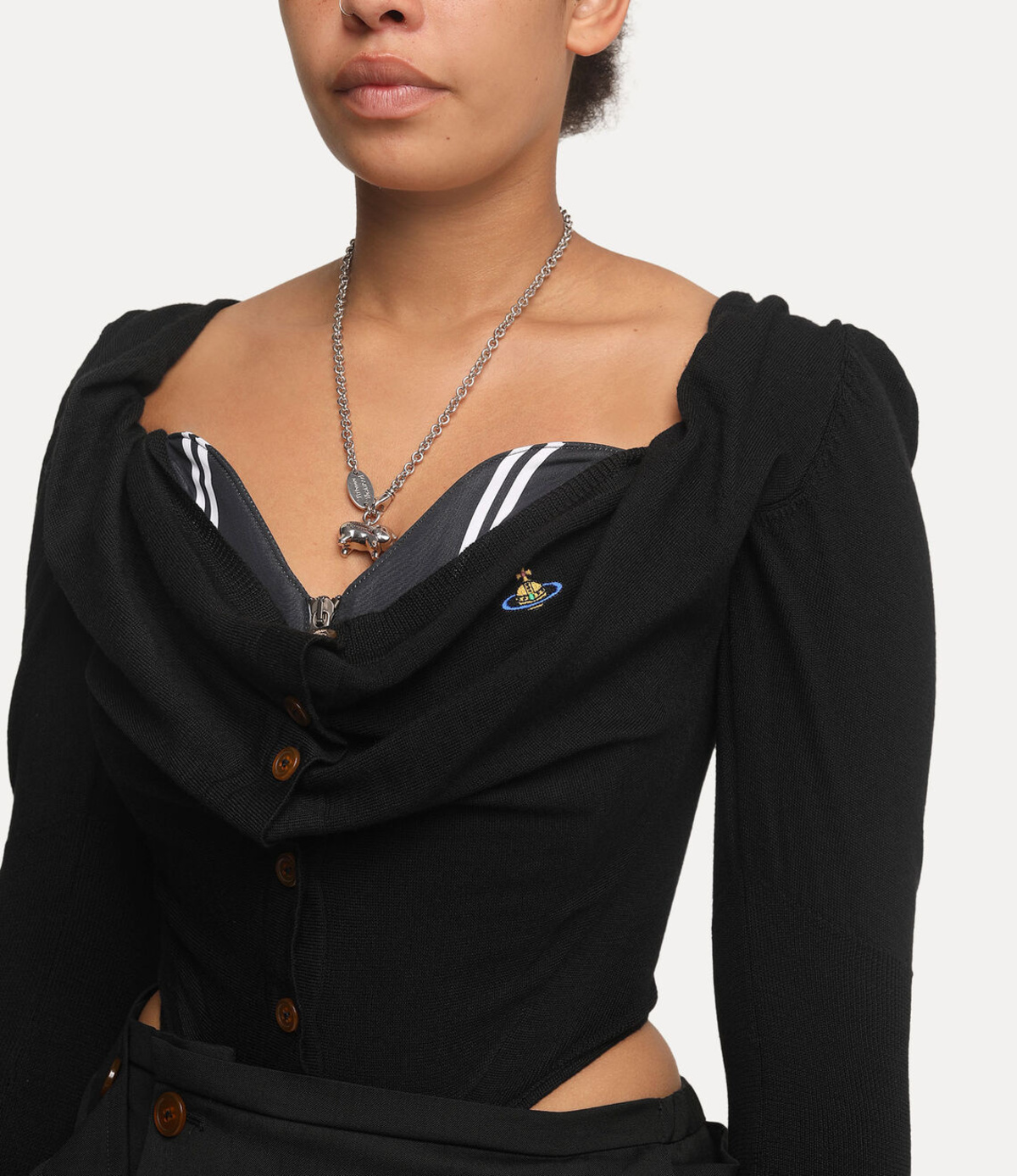 Vivienne Westwood The Bea Corset Cardigan - Black | Garmentory