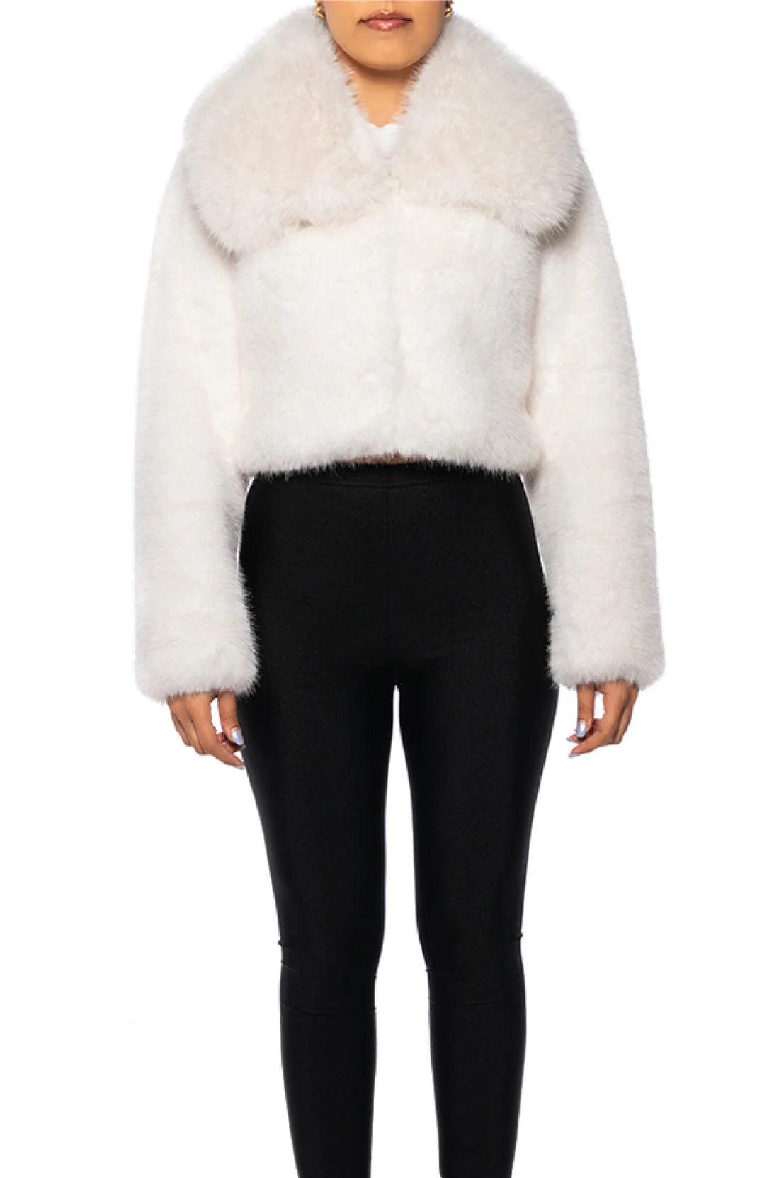 Azalea Wang Vadence Faux Fur Coat - White | Garmentory