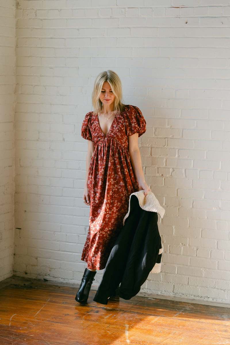 The Great. The Gallery Dress - Spice Mesa Floral | Garmentory