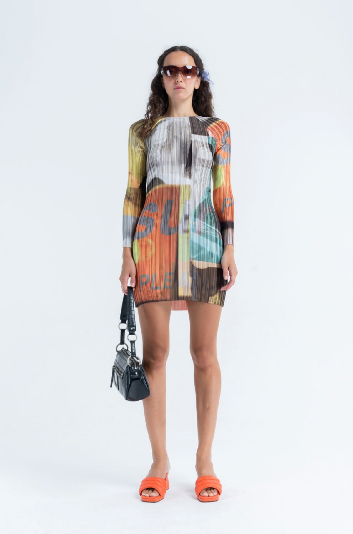 Arthur Long Sleeve Box Pleat Mini Dress - Pleasure | Garmentory