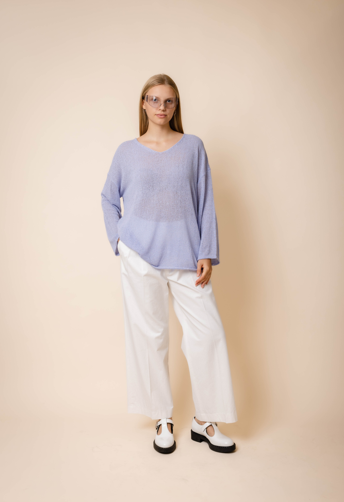 NKC Oversized Stitch Sweater - Periwinkle | Garmentory