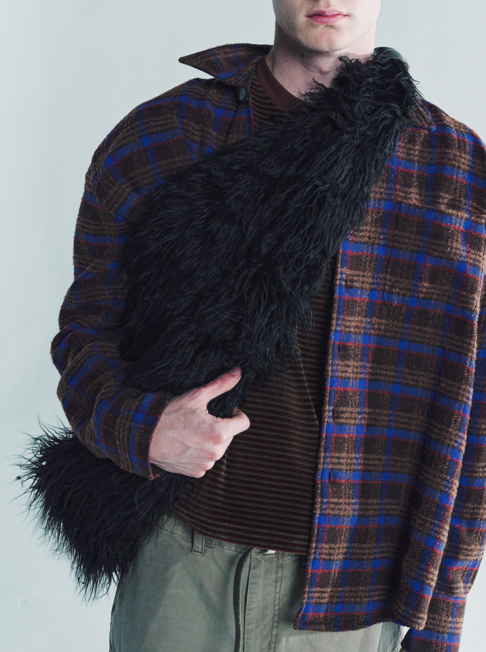 Our Legacy Fake Fur Drip Bag - Black | Garmentory