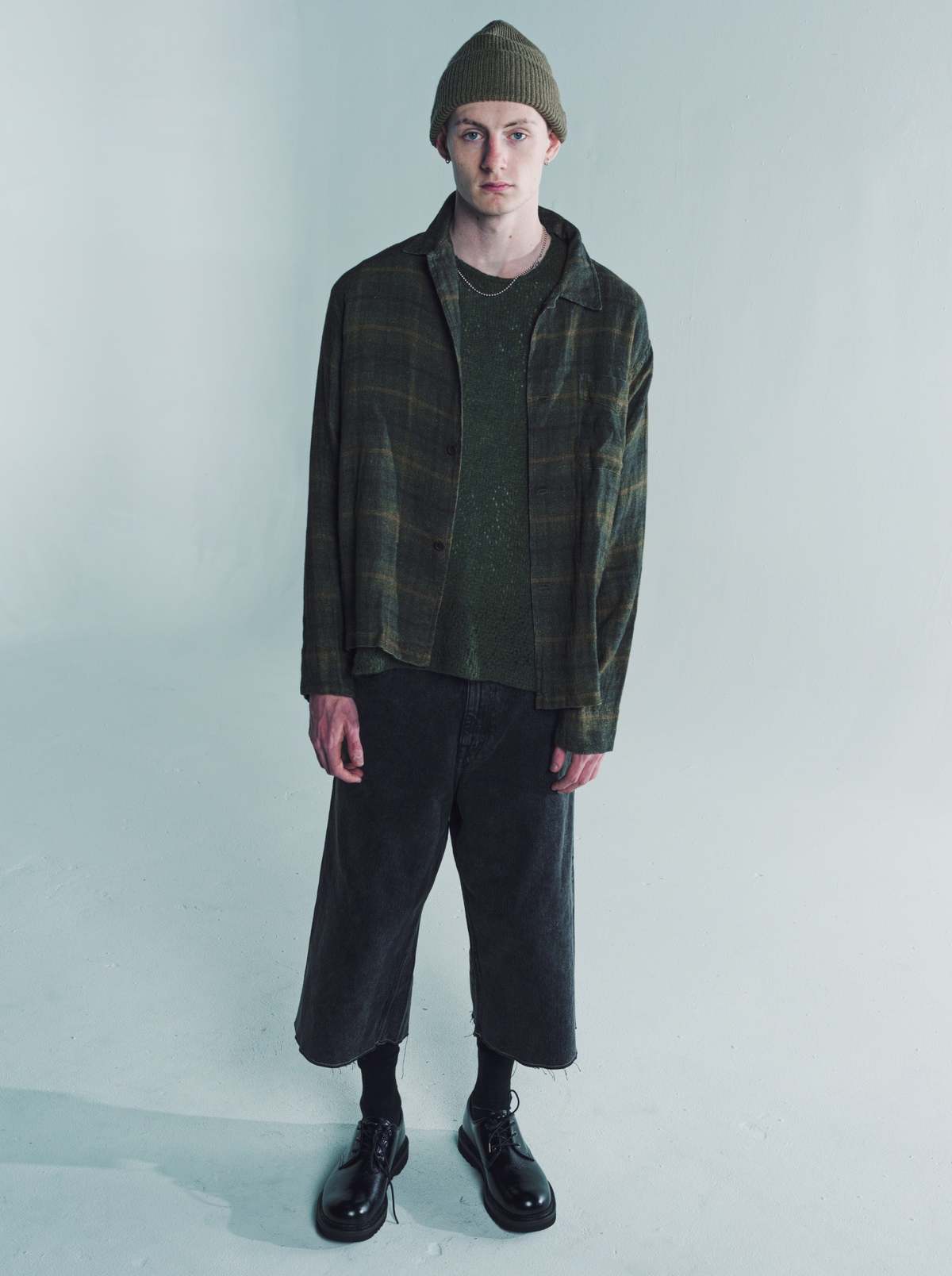 Our Legacy Linen Box Shirt - Mirage Wax Check | Garmentory