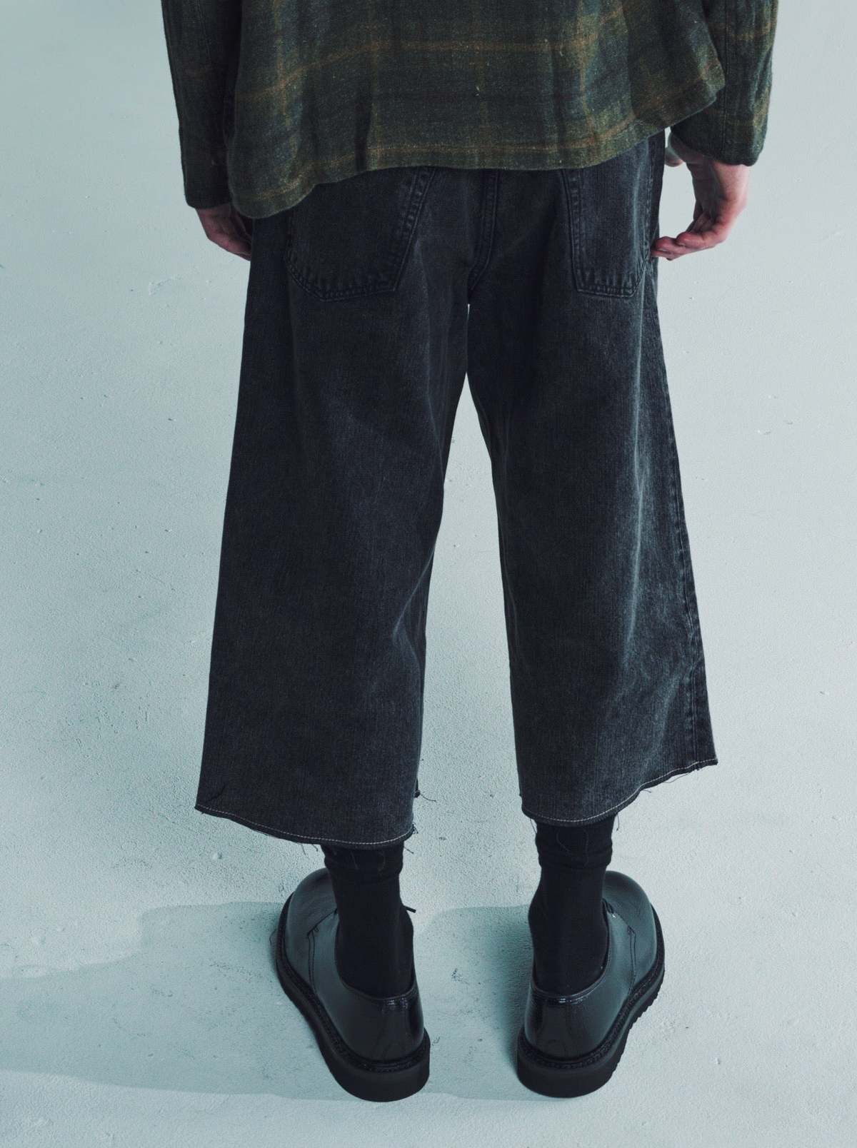 Our Legacy Chain Twill Capri Cut - Overdyed Black | Garmentory