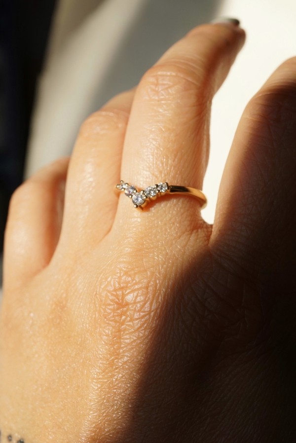 Foe and dear Emery Ring - Gold | Garmentory