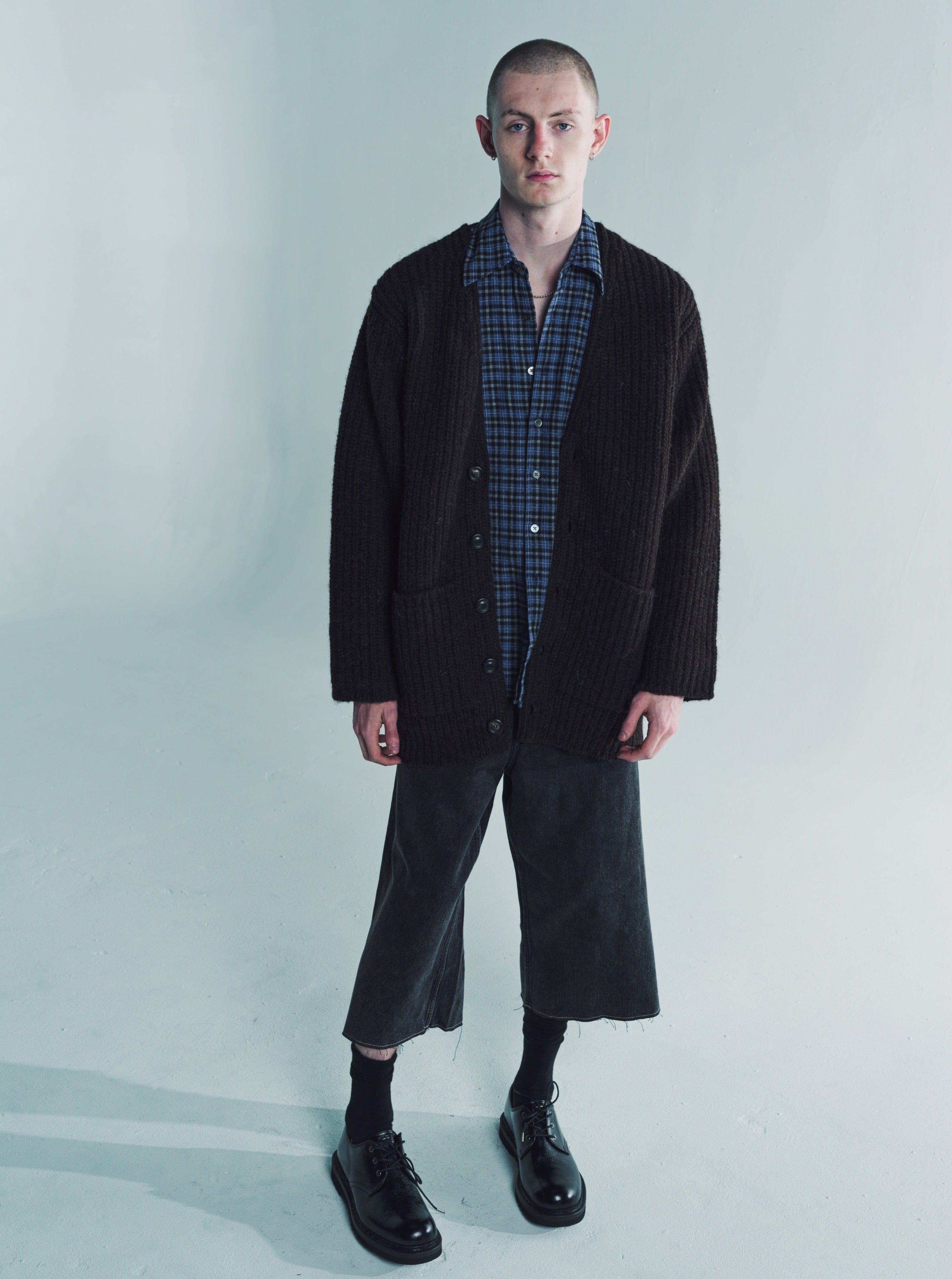 Our Legacy Welsh Albion Wool Colossal Cardigan - Black | Garmentory