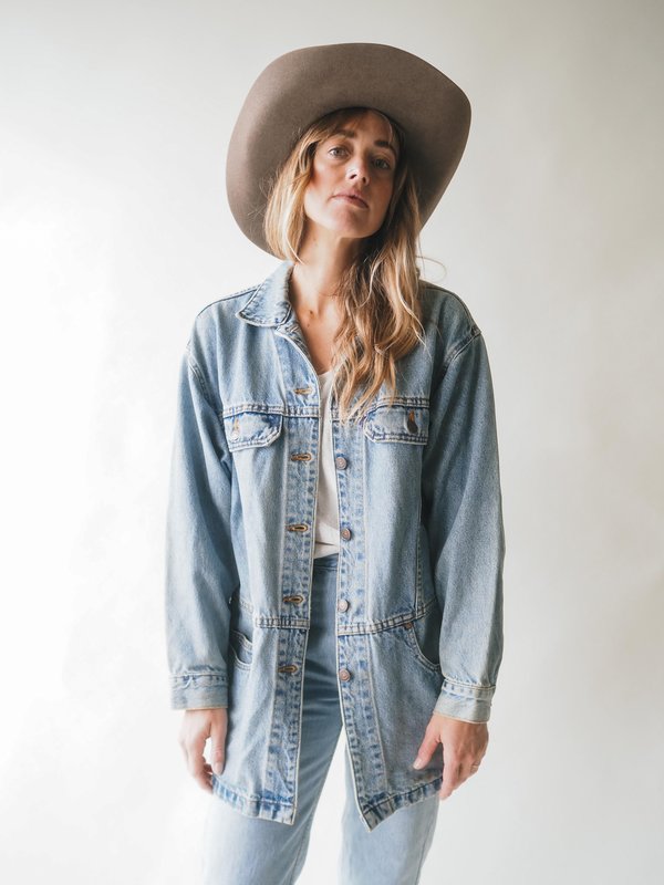 Vintage Long Levi's Denim Jacket | Garmentory