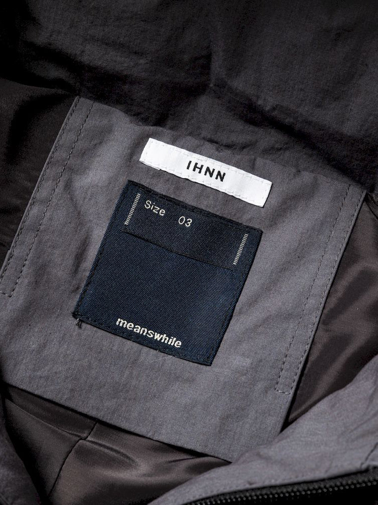 Meanswhile x IHNN Crisp Down JKT - Charcoal | Garmentory