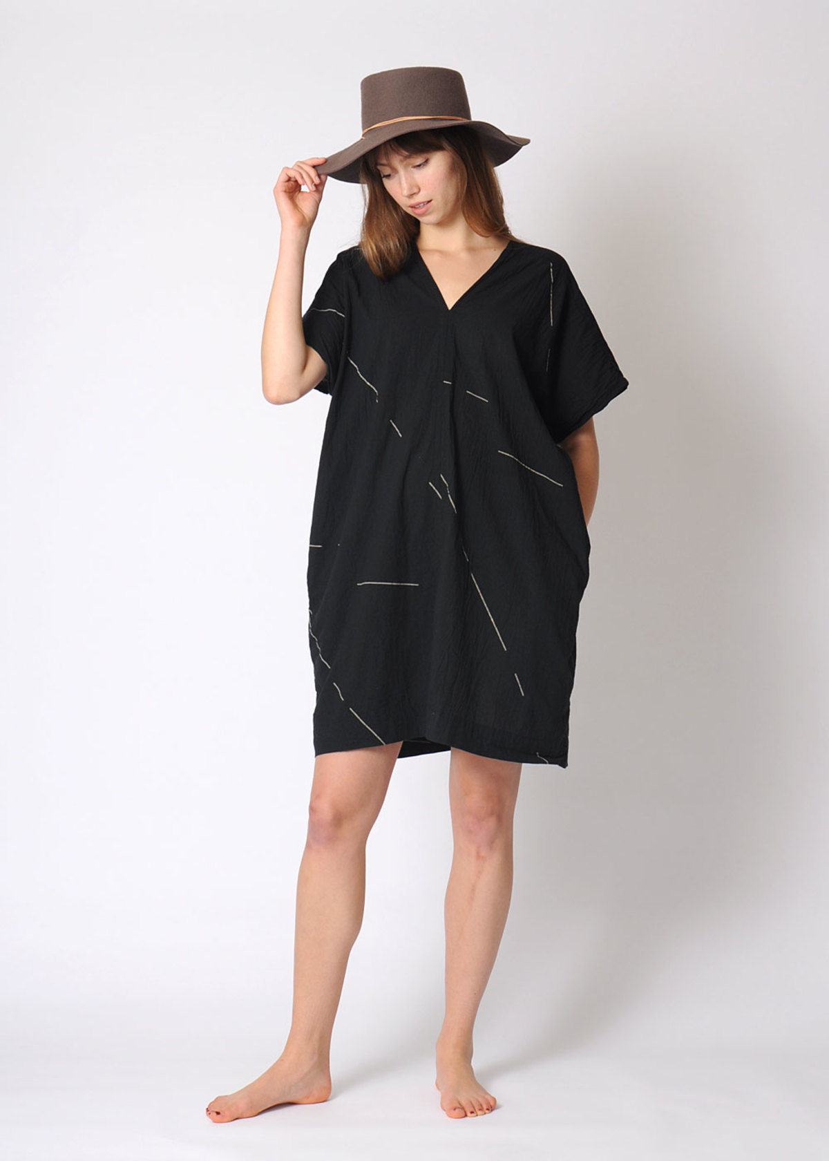 Uzi V Dress Black Beams | Garmentory