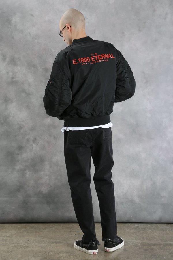 42％割引ブラック系,S憧れの ALPHA×ALYX MA-1 E.1999 ETERNAL【RP.BLUE】 フライトジャケット ジャケット ...