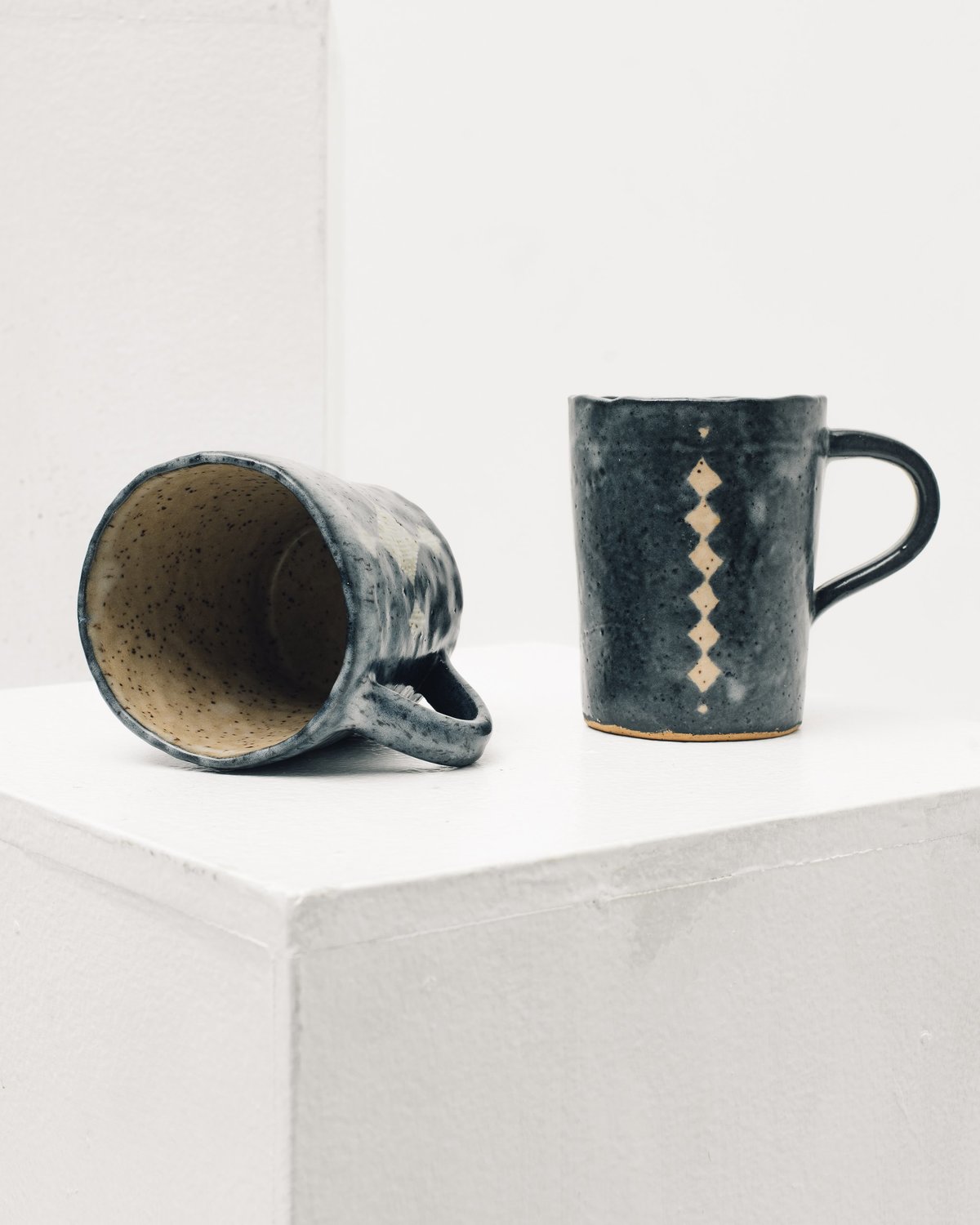 Ayame Bullock Moon Tea Cups - Indigo | Garmentory