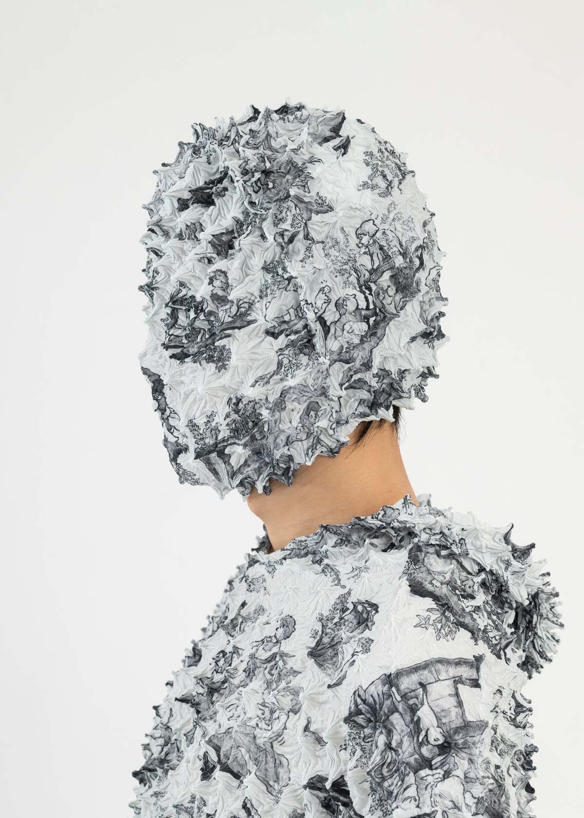 MASU COMIC TOILE DE JOUY SPIKY MASK - BLACK | Garmentory