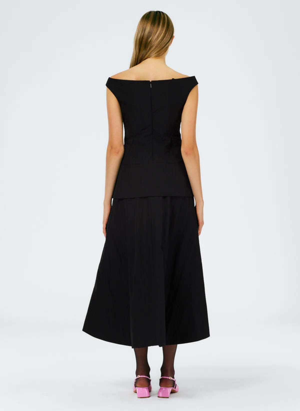 Tibi Schema Sculpted Midi Skirt | Garmentory