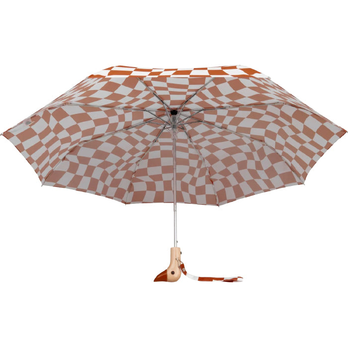 Original Duckhead Eco-Friendly Compact Umbrella Peanut Butter Checkers ...