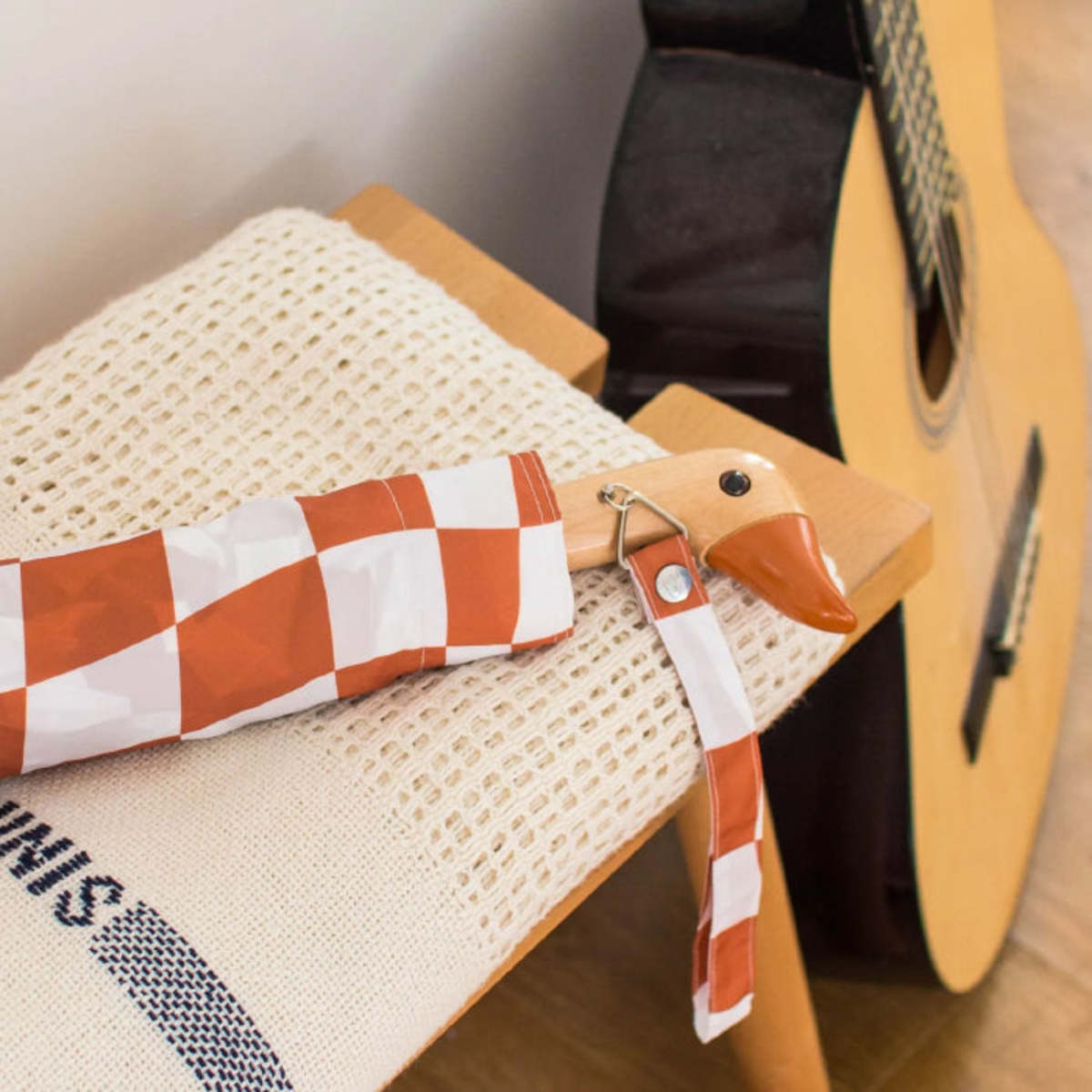 Original Duckhead Eco-Friendly Compact Umbrella Peanut Butter Checkers ...