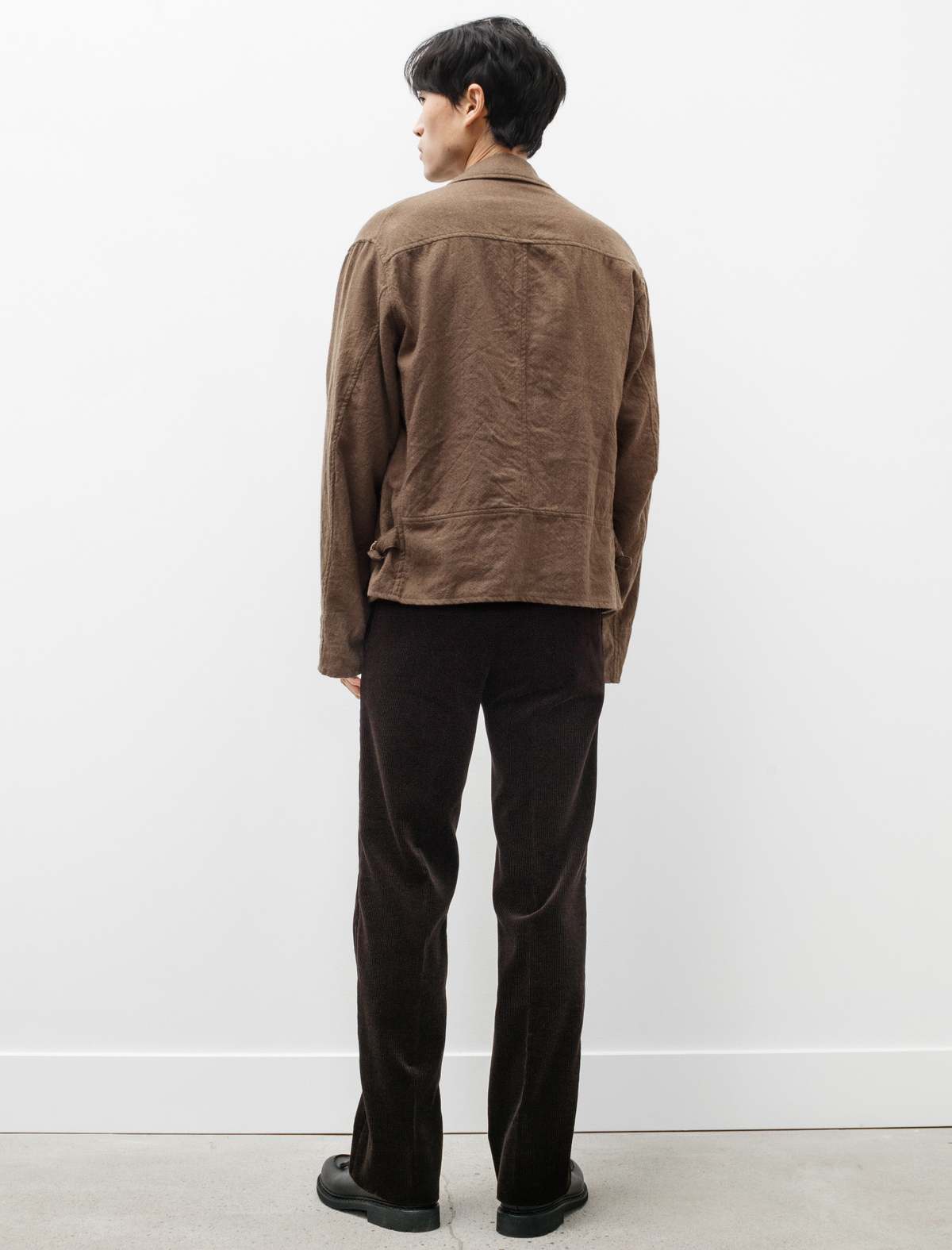 Comoli Corduroy Piped Stem Pants - Brown | Garmentory