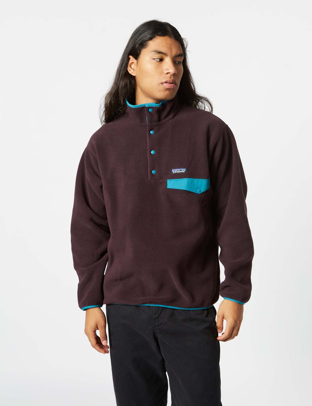 Patagonia Synchilla Snap-T Pullover - Obsidian Plum | Garmentory