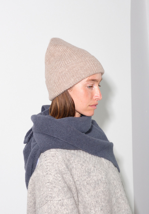 Micaela Greg Rib Hat - Heather Gray/Oatmeal | Garmentory