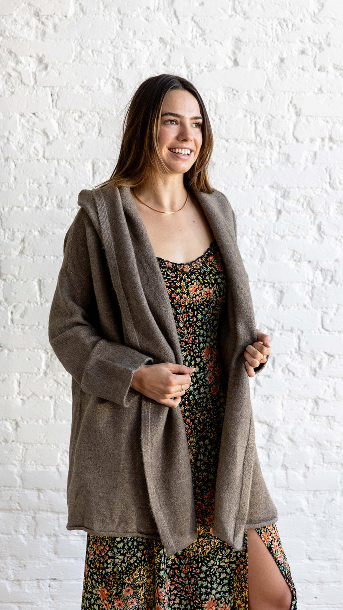 Grade & Gather Cait Cardigan - Field Grey | Garmentory