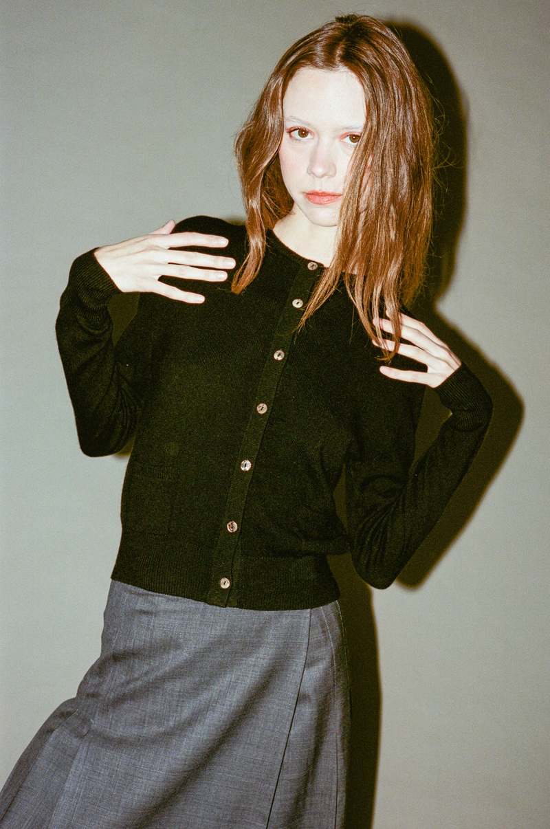 Maryam Nassir Zadeh Portia Cardigan - Black | Garmentory