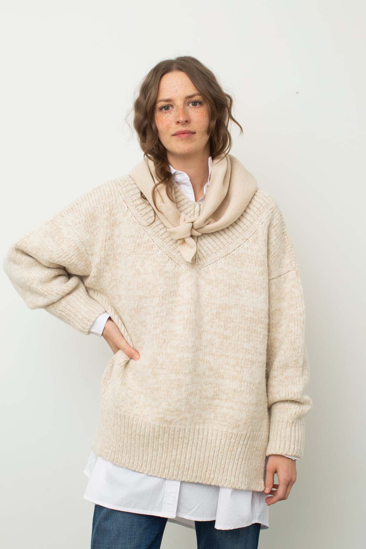 Micaela Greg Coco Sweater - cream | Garmentory
