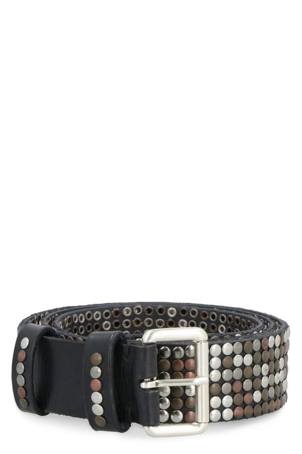 GOLDEN GOOSE SIL STUDDED LEATHER BELT | Garmentory