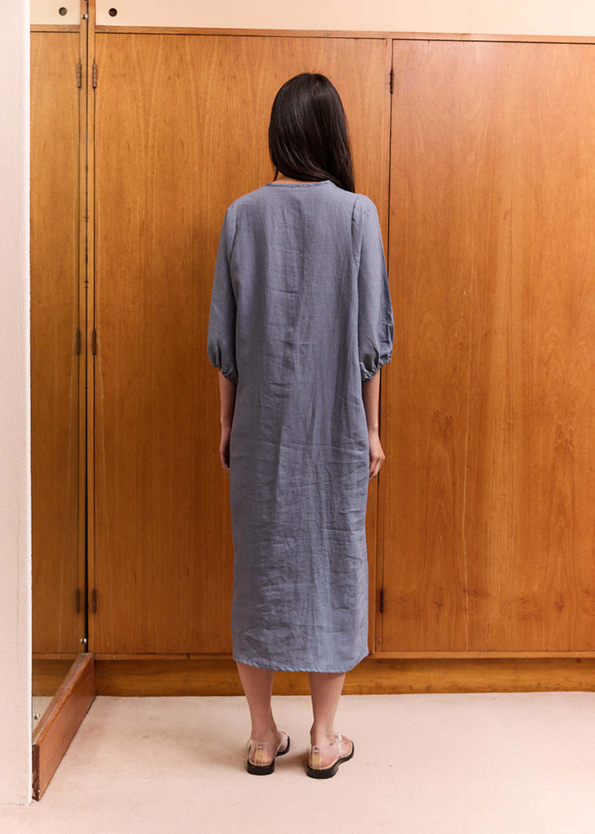 Deiji Studios The Crease Bind Dress - Air | Garmentory