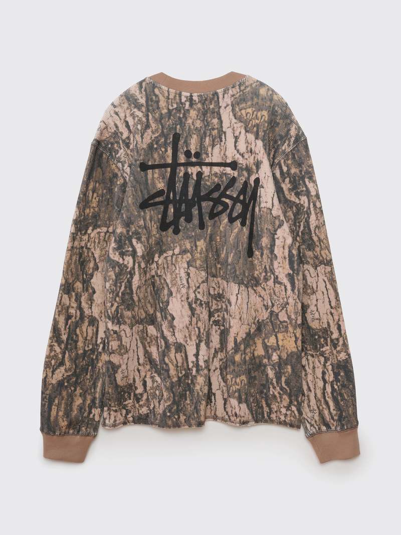 Stussy Basic Stock LS Thermal - Relic Camo | Garmentory