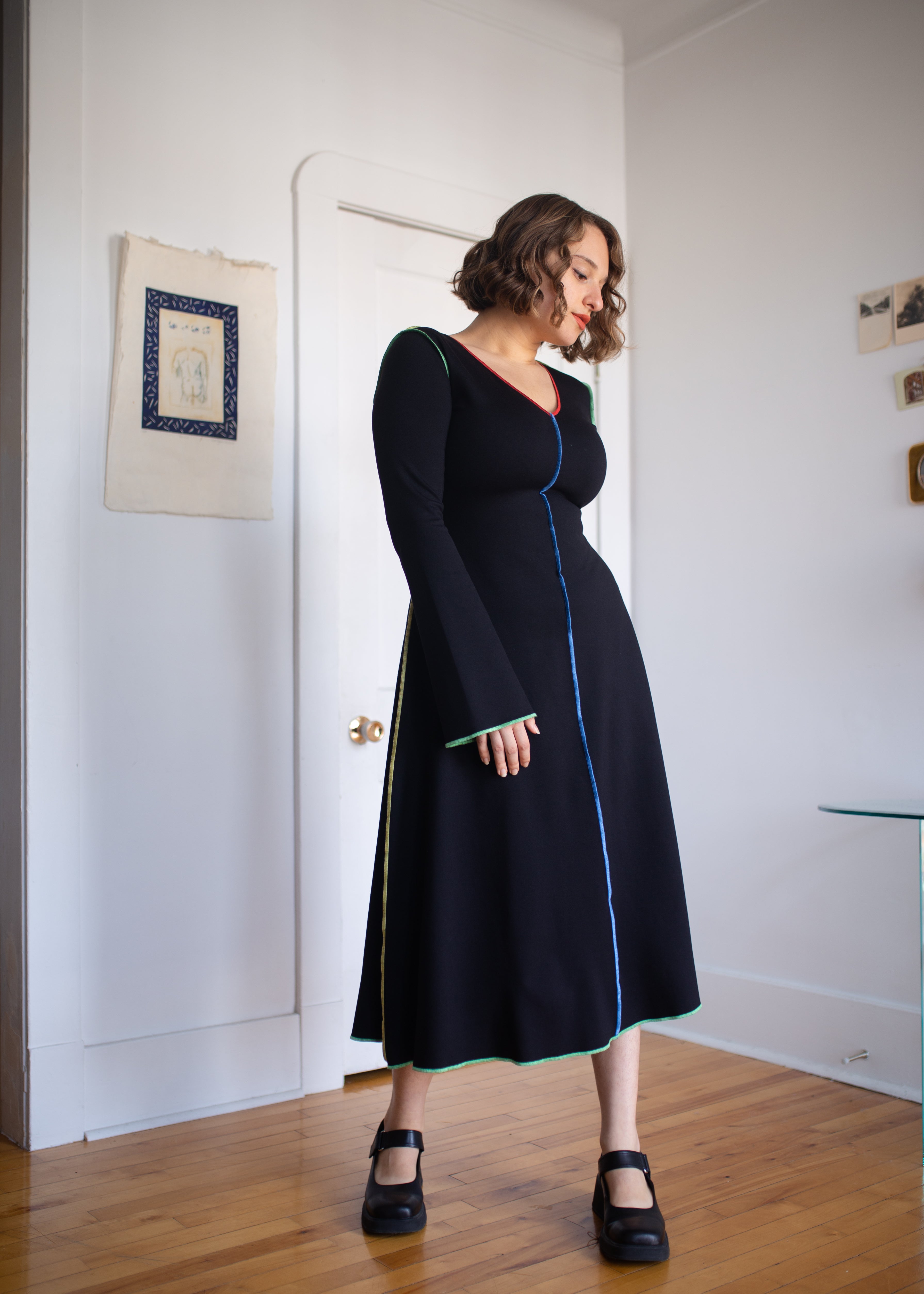 Eliza Faulkner Clara Dress - Black/Multi | Garmentory