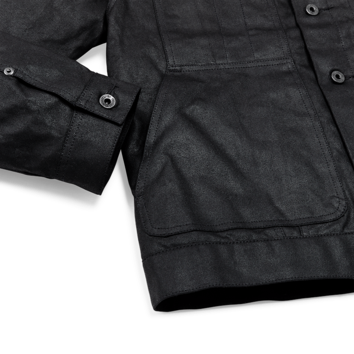 Filson Tin Cloth Short Lined Cruiser Jacket - Black | Garmentory