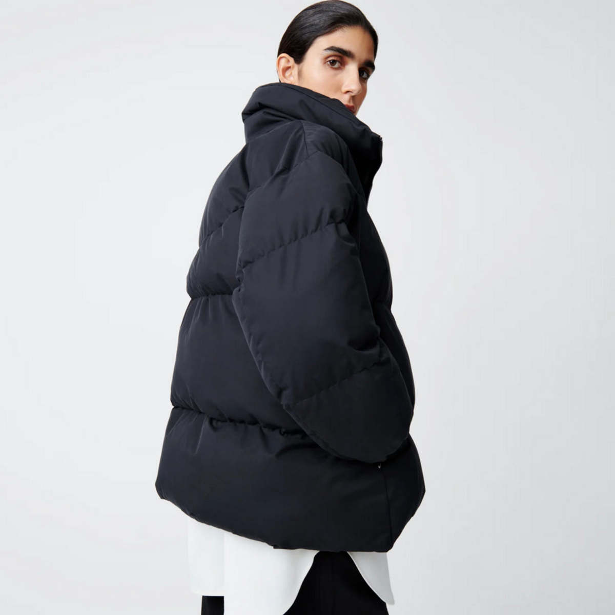 Studio Nicholson Basel Eco-Down Jacket - Dark Navy | Garmentory