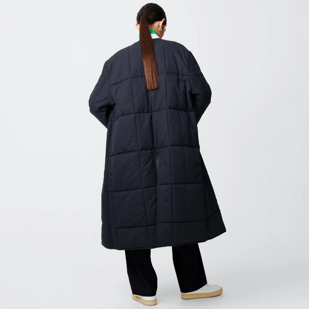 Studio Nicholson Pieper Long Padded Coat - Dark Navy | Garmentory