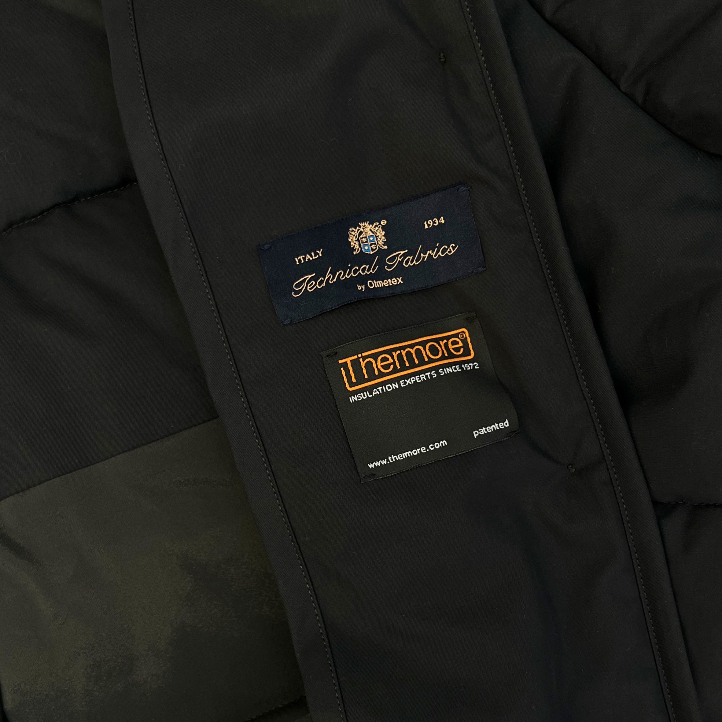 Studio Nicholson Pieper Long Padded Coat - Dark Navy | Garmentory