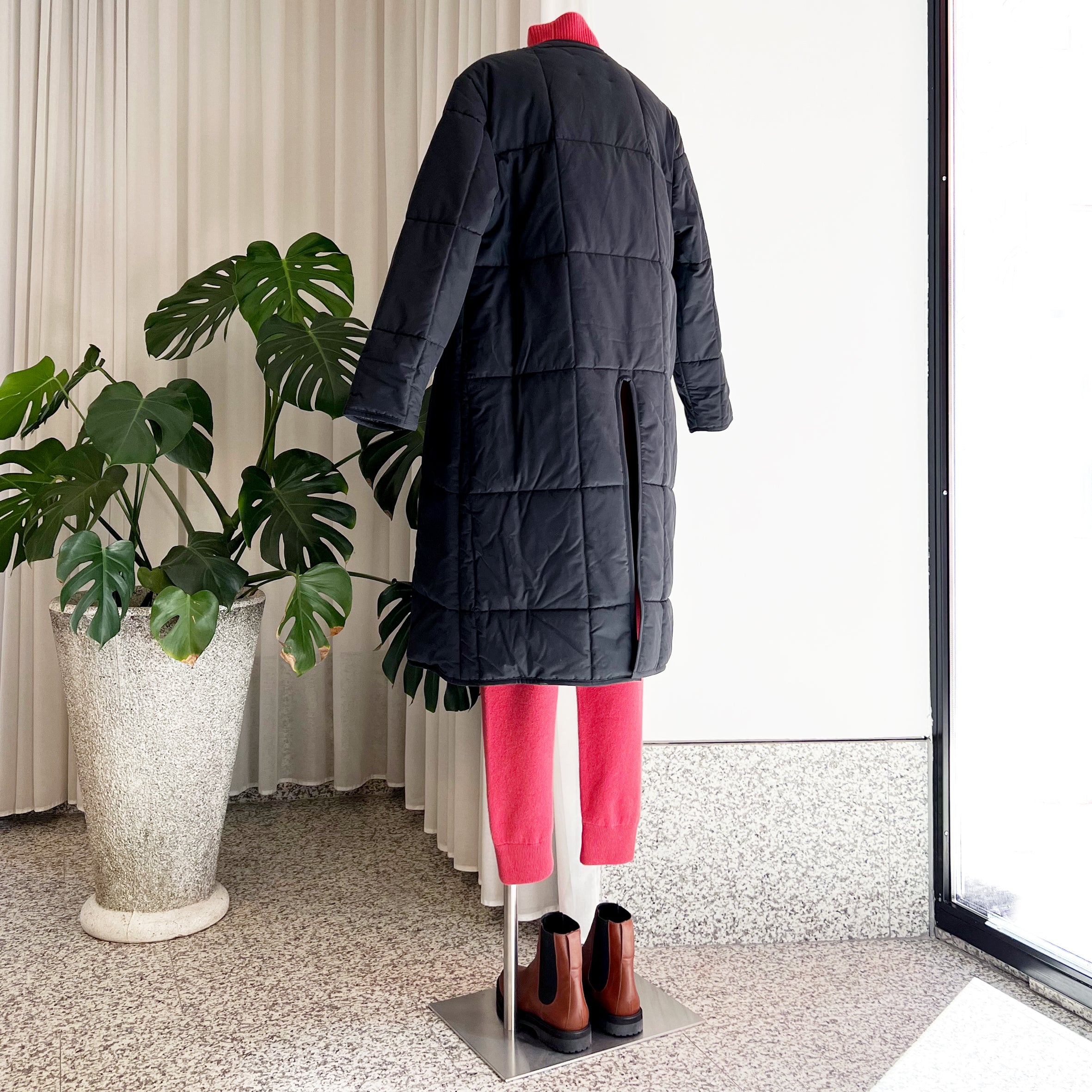Studio Nicholson Pieper Long Padded Coat - Dark Navy | Garmentory