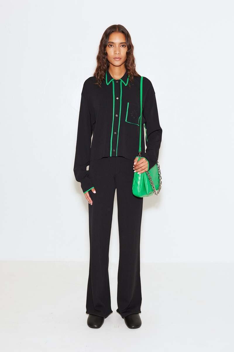 Knits By Cropped Blaz Jacket in Black | Garmentory