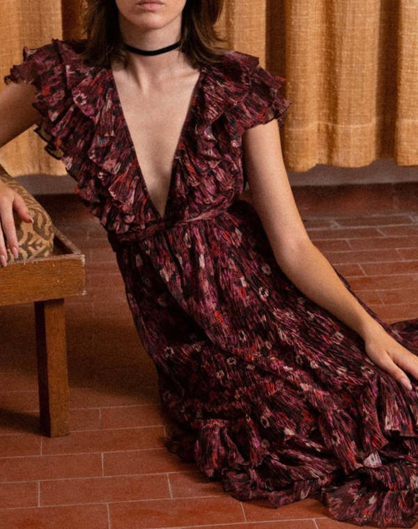 Sabina Musayev Jacqueline Dress - Ruby Print | Garmentory