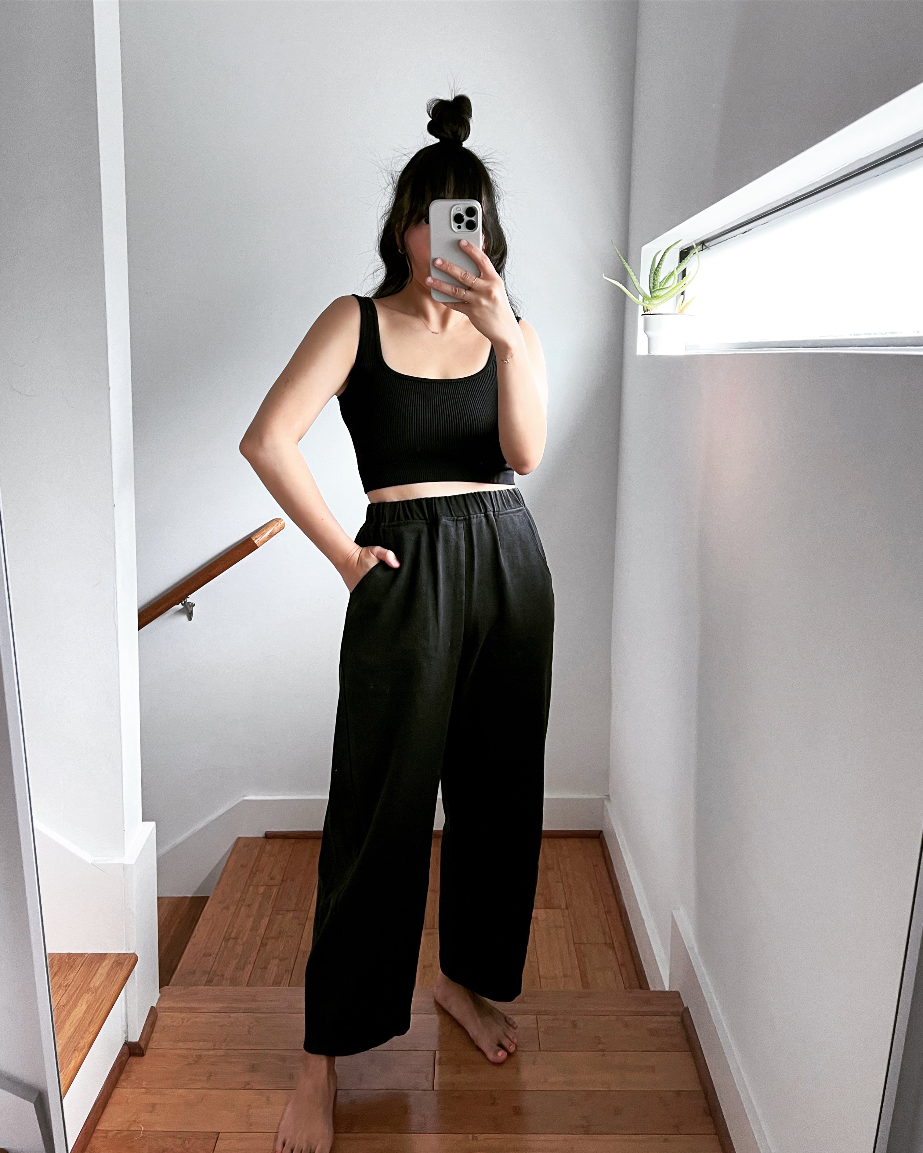 Le Bon Shoppe Arc Pants - Black Canvas | Garmentory