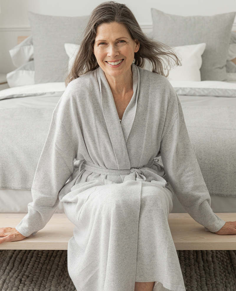 Arlotta Cashmere Long Wrap Robe | Garmentory